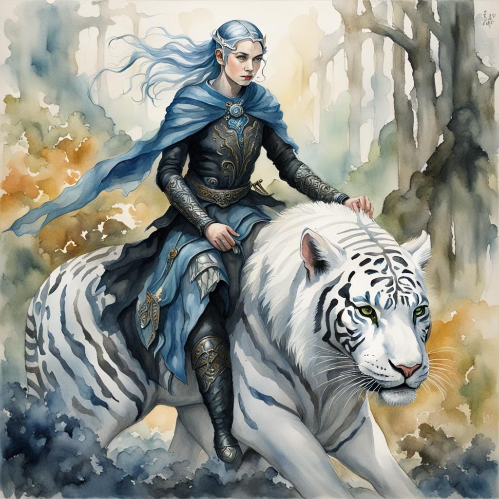 Tiger Rider 3 - AI Generated Artwork - NightCafe Creator