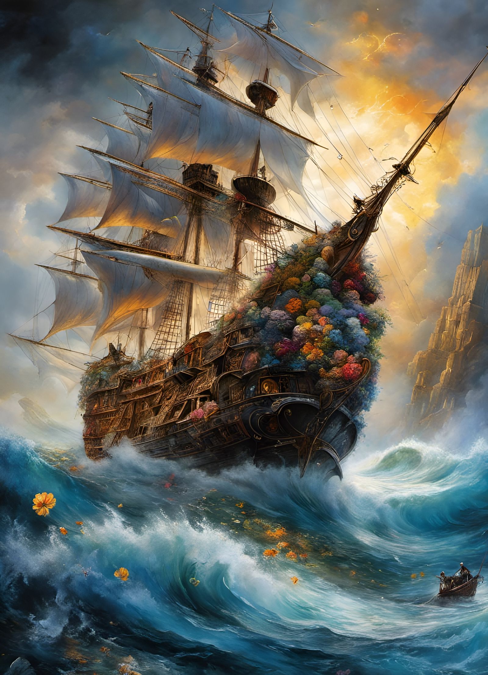 Ship in Shipshape Shape - AI Generated Artwork - NightCafe Creator