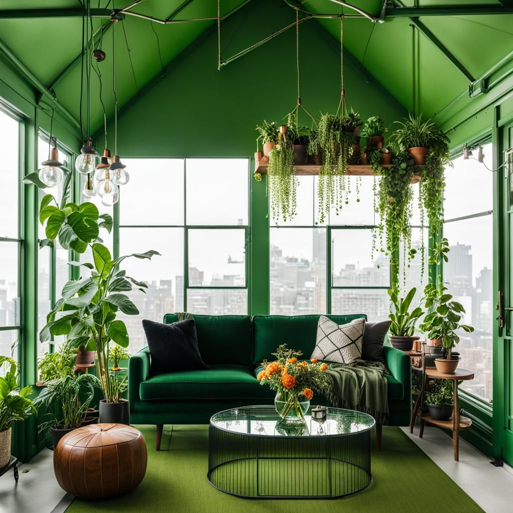 Beautiful green house loft Apartment with patio greenhouse with lots of ...