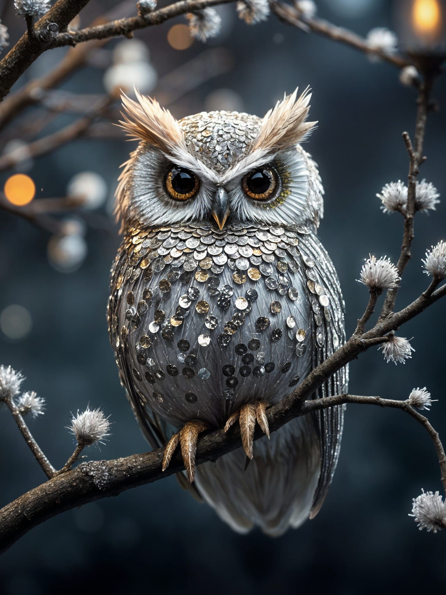 The Silver Sequin Owl - The Silver Sequin Owl