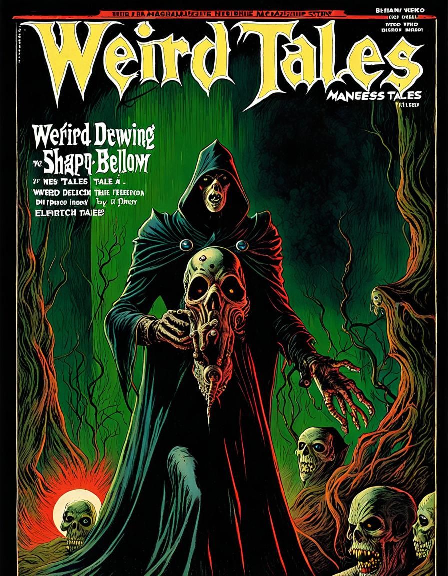 Weird Tales Magazine, Issue #117" - AI Generated Artwork - NightCafe Creator