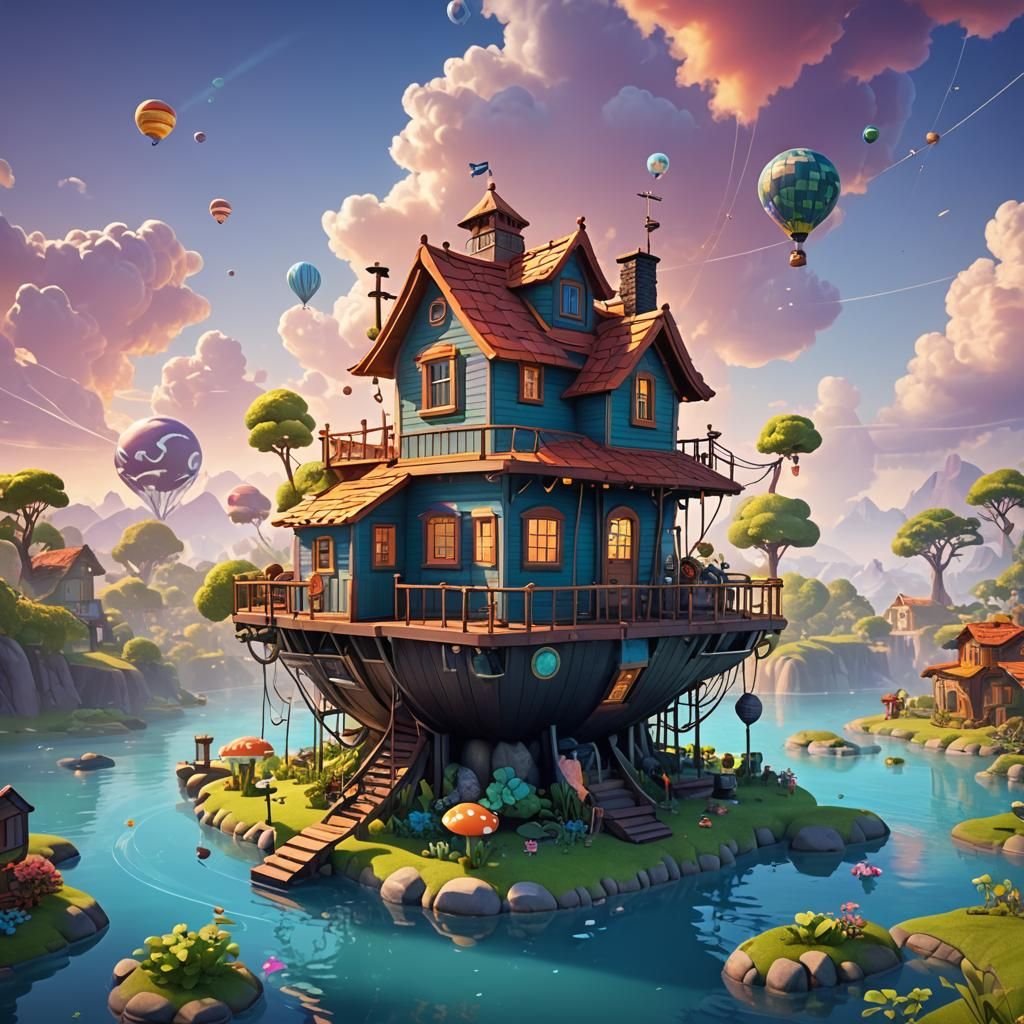 A house - AI Generated Artwork - NightCafe Creator