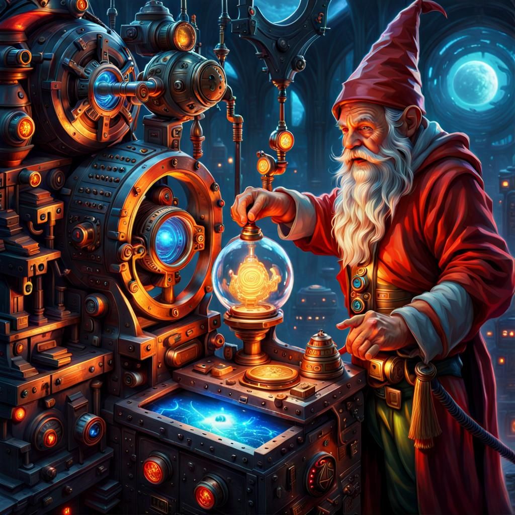 Gnome Science - AI Generated Artwork - NightCafe Creator