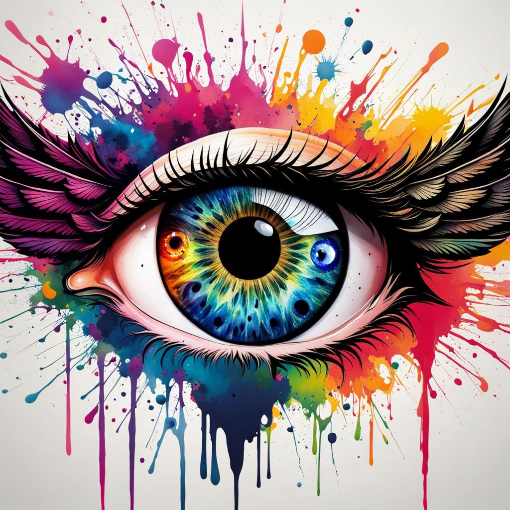 The eye has wings... - AI Generated Artwork - NightCafe Creator