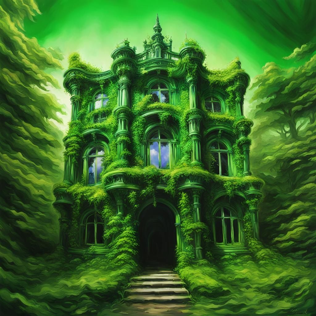 Overgrown - AI Generated Artwork - NightCafe Creator