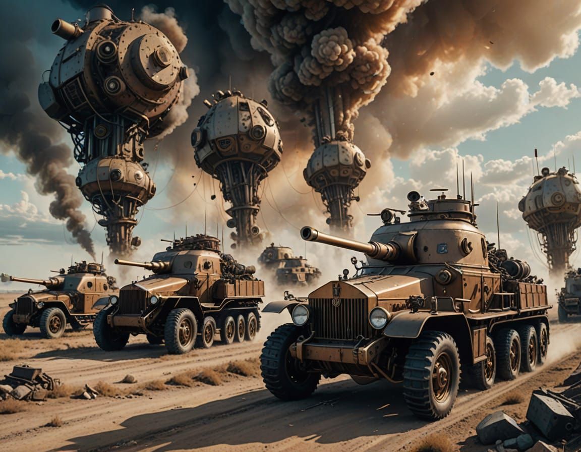 "Deisel-punk, Post-apocalyptic, Motorized, Weaponized, and Armored ...