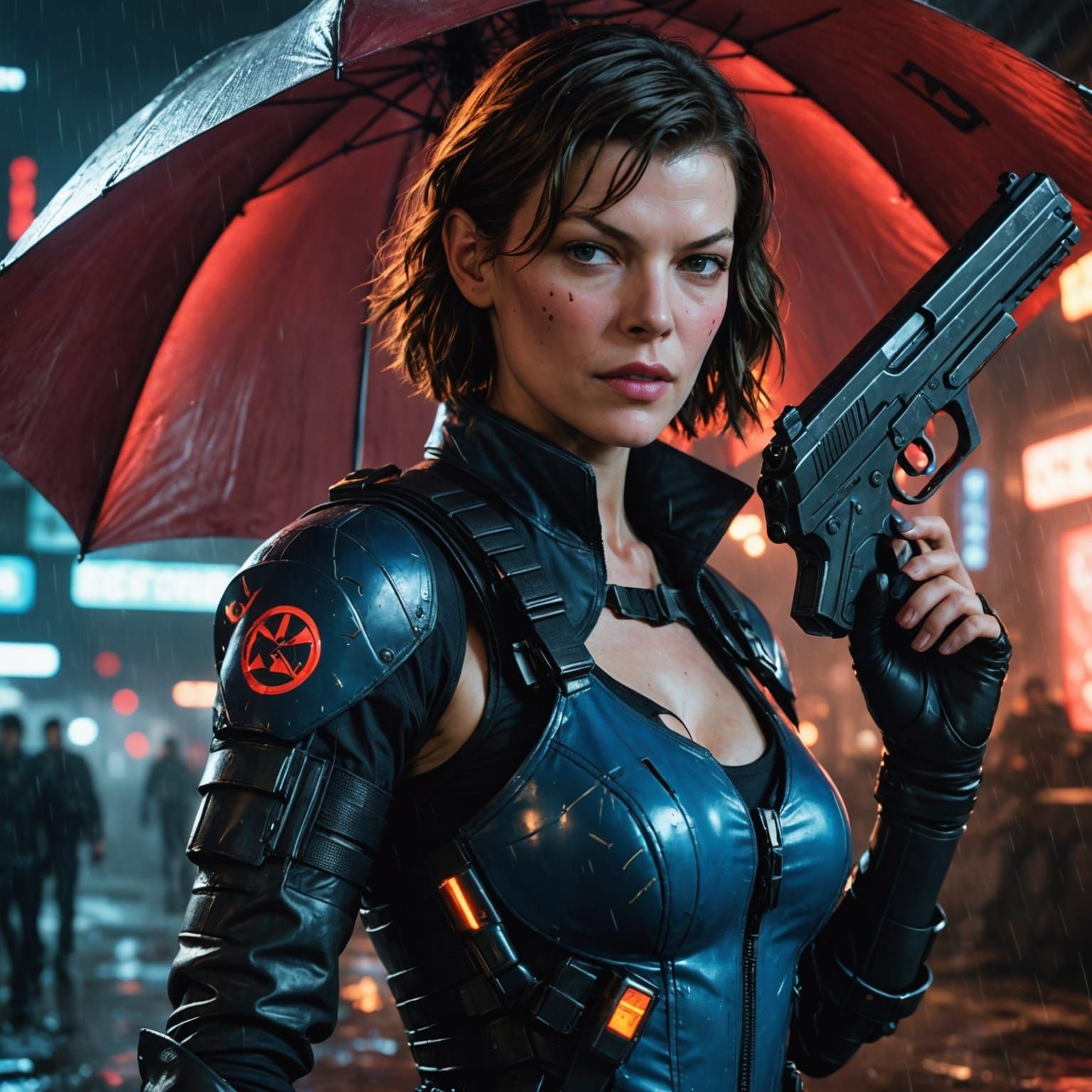 Cyberpunk Alice with Luminous Skin and Futuristic ... - AI Art