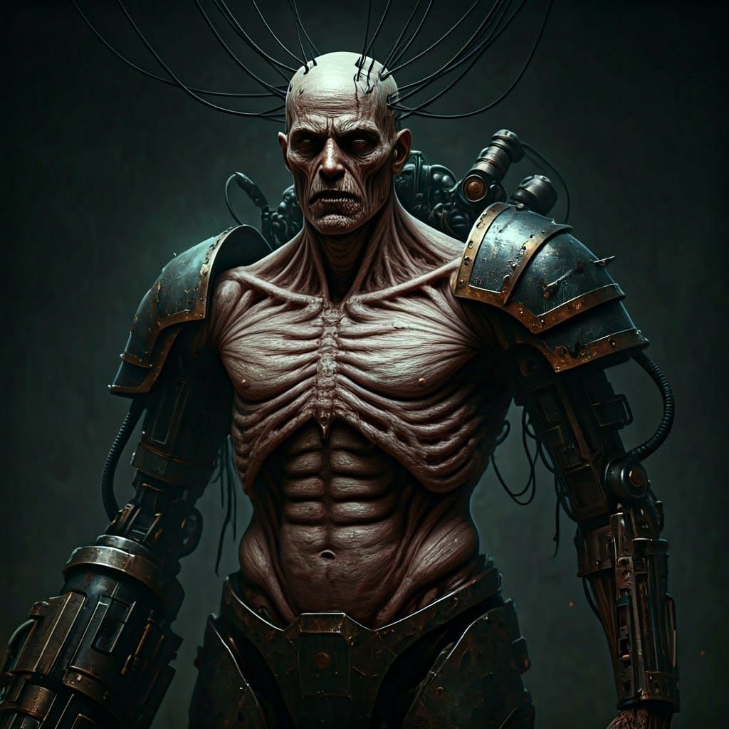 40K Servitor II - Grotesque Warhammer 40k Hybrid in Steampun...