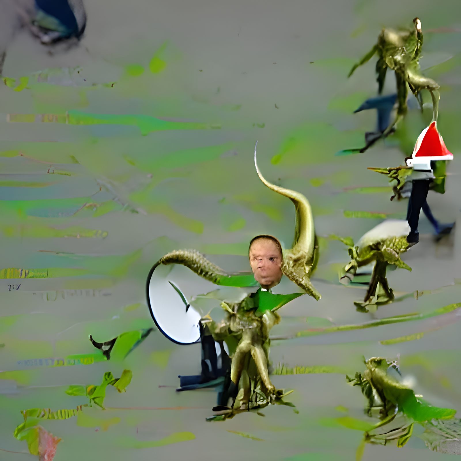 alex jones surrounded by clockwork elves yells at lizard people with a ...