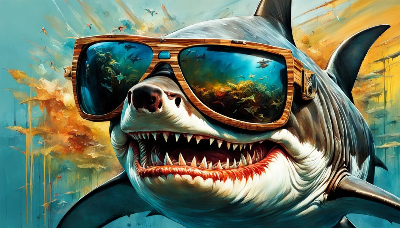 cool shark - AI Generated Artwork - NightCafe Creator