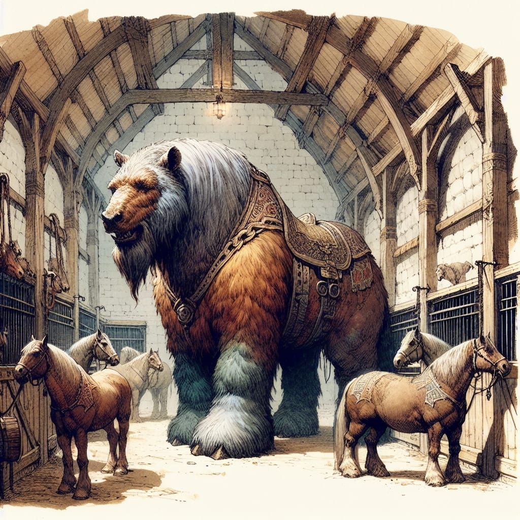 Grand dire shire - Fantasy Stable Master: A Majestic Ink and...