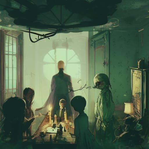Ghost Seance - AI Generated Artwork - NightCafe Creator