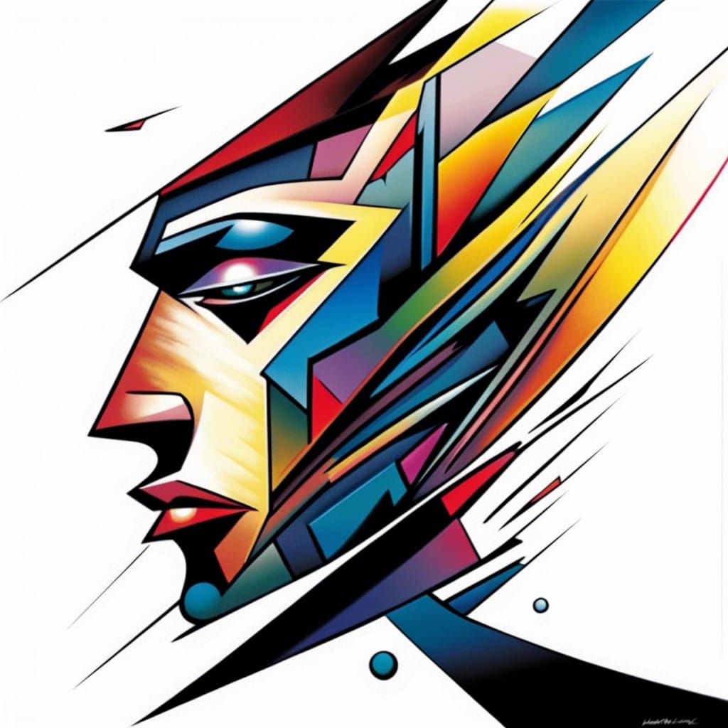 Abstract Face - AI Generated Artwork - NightCafe Creator