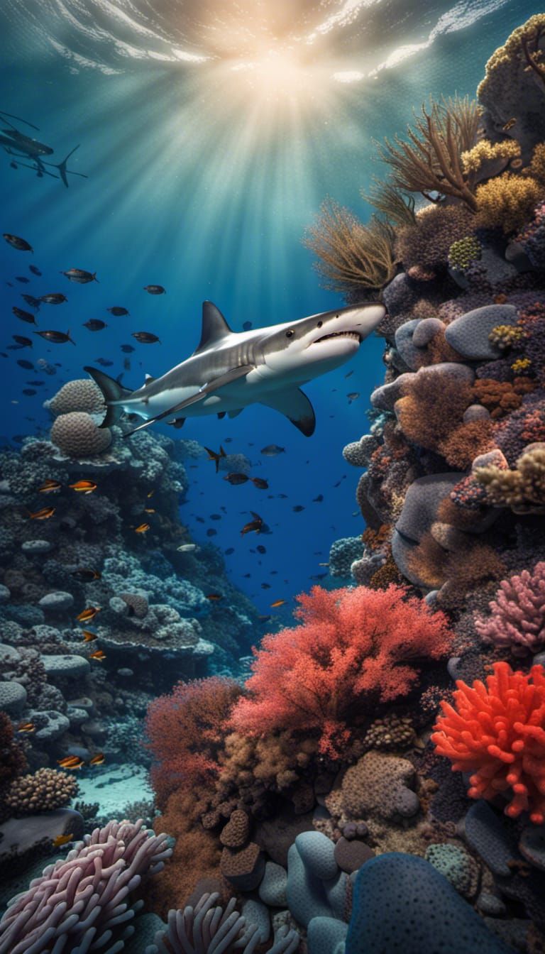 Blue in the deep blue - AI Generated Artwork - NightCafe Creator