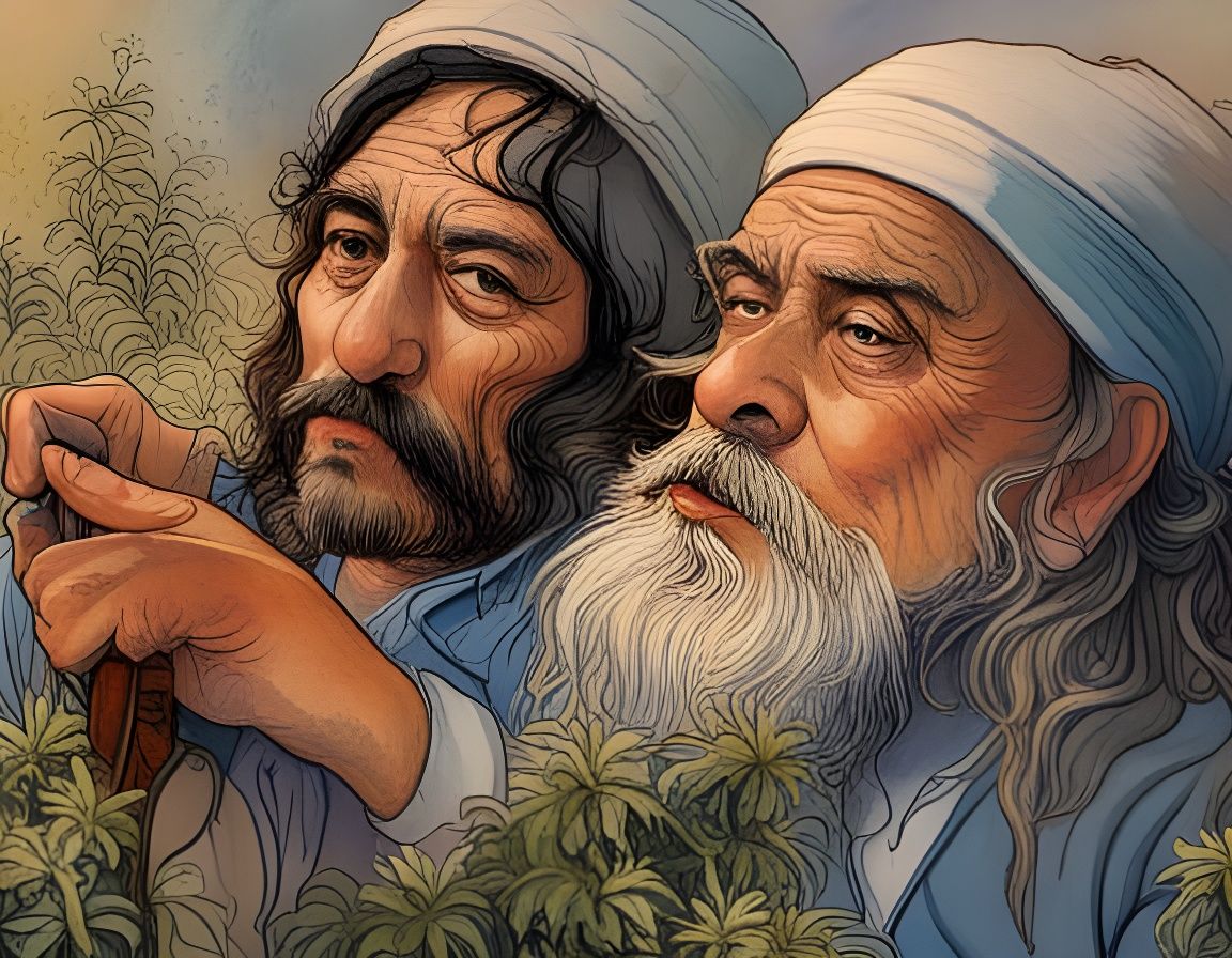 Cheech and Chong - Smokin' Weed - Up in Smoke (II) - AI Generated ...