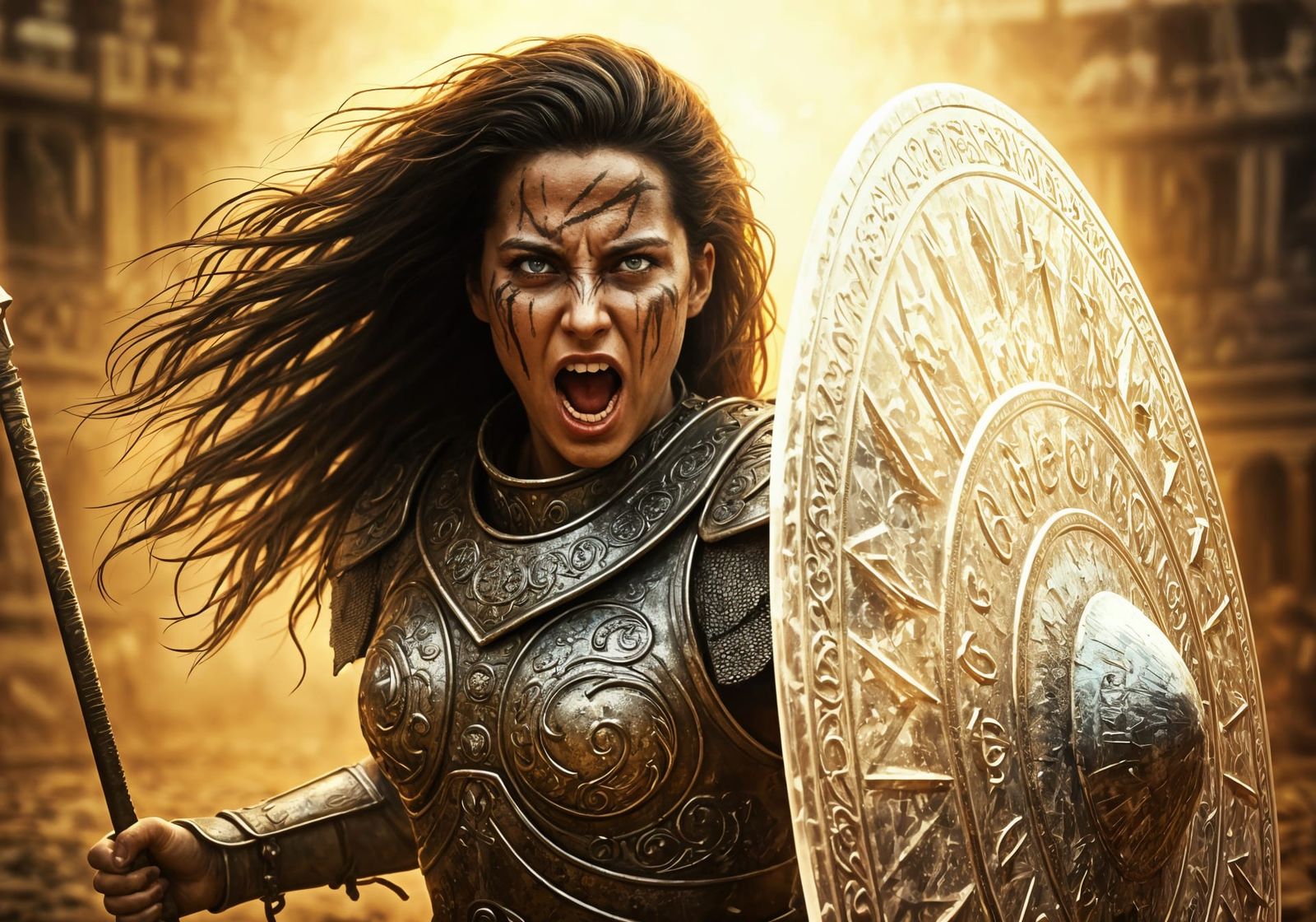 The Shield of Eternity : A Warrior's Defiant Stand Against Fate