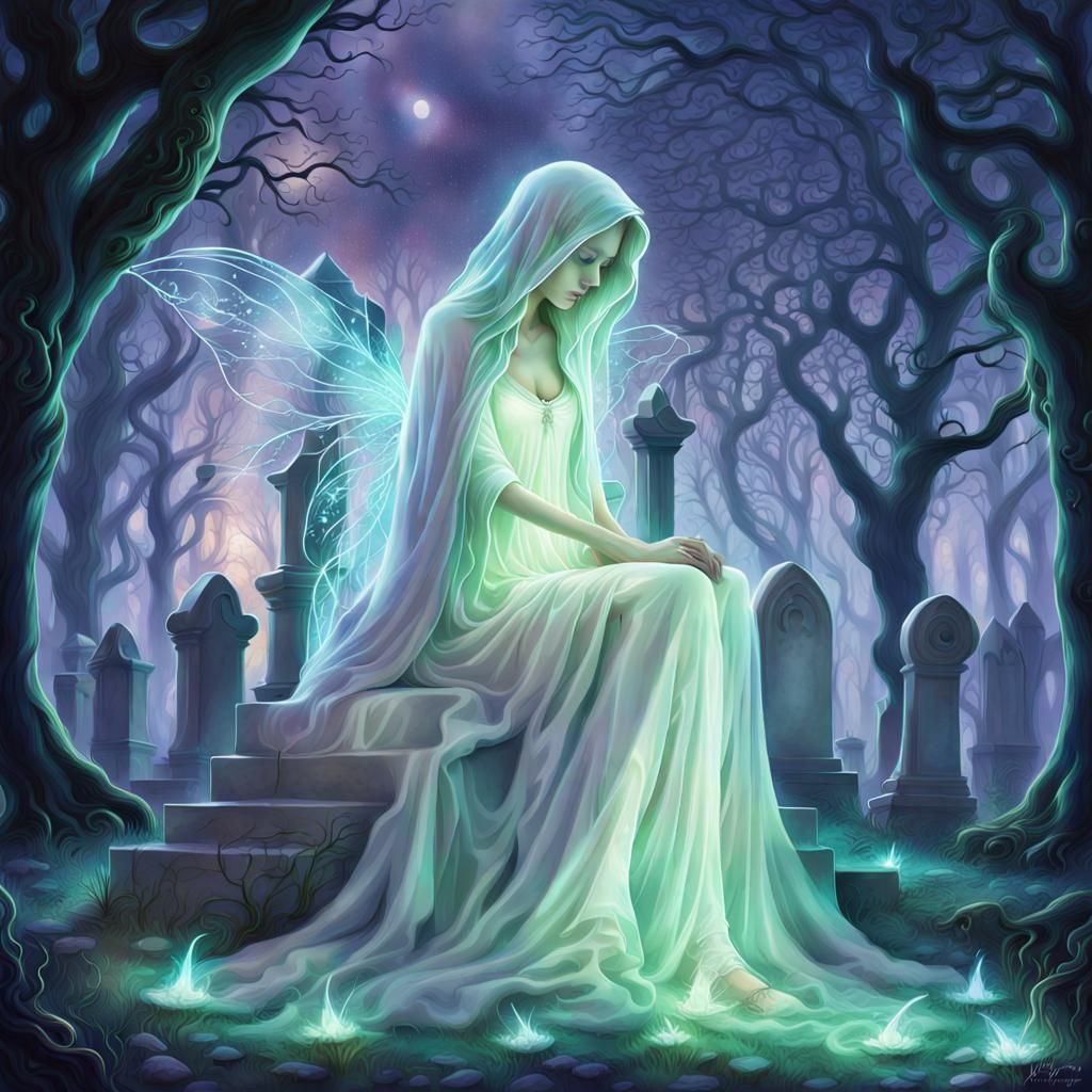Ghostly Radioluminescent Radioluminescent ghostly ethereal Wraith :: in ...