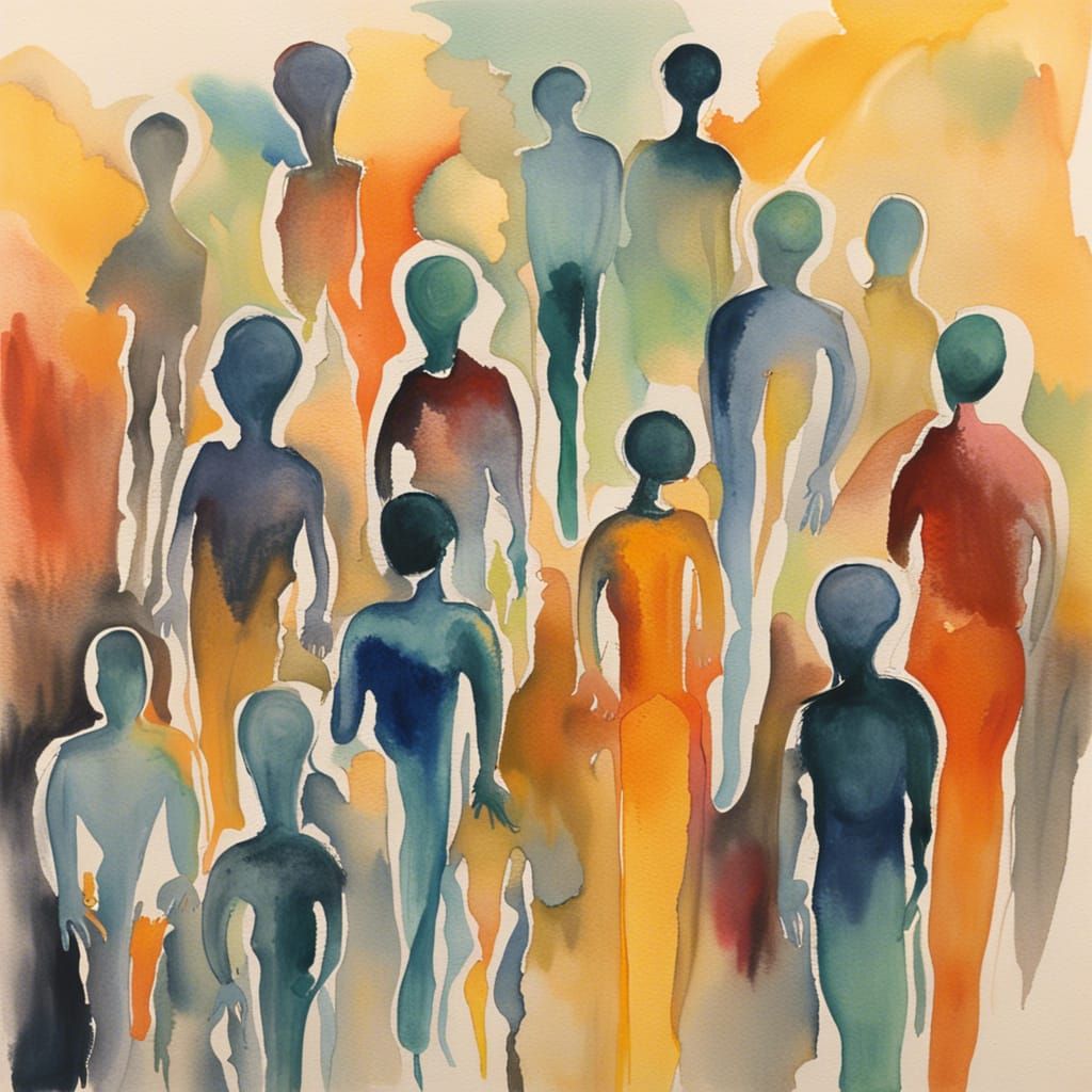 The common human herd - AI Generated Artwork - NightCafe Creator