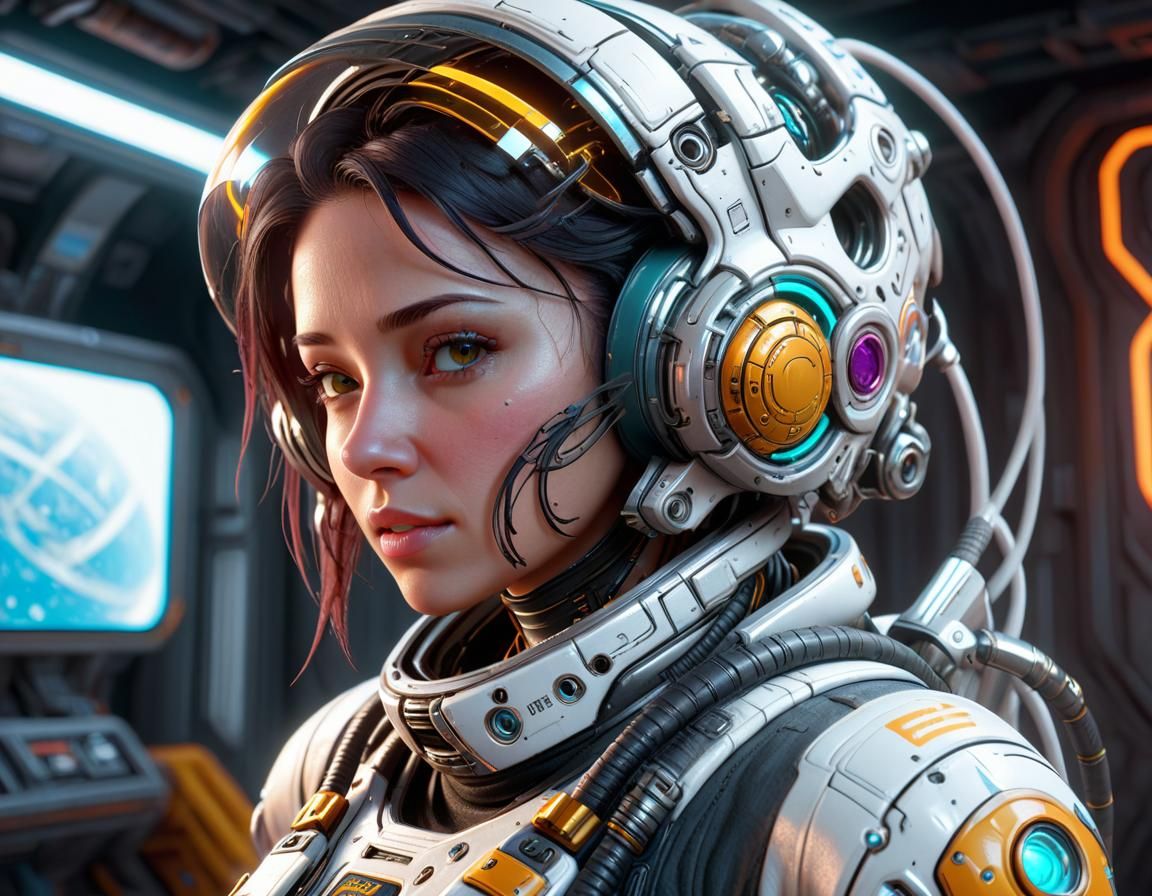 Space girl - AI Generated Artwork - NightCafe Creator