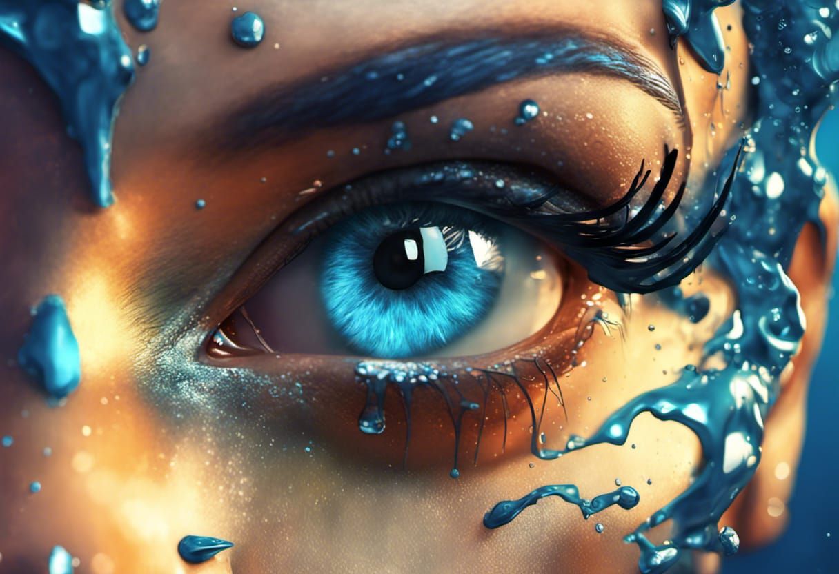 Magical Turquise Eyes - AI Generated Artwork - NightCafe Creator