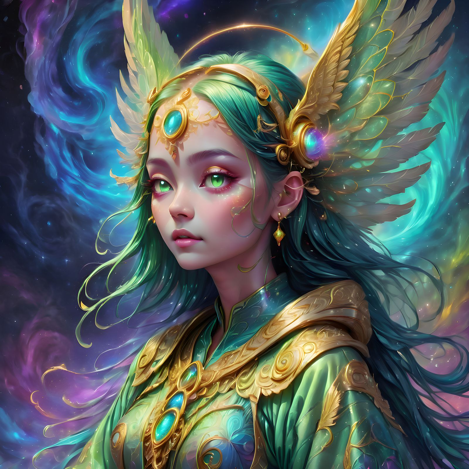 Alien Angel - AI Generated Artwork - NightCafe Creator