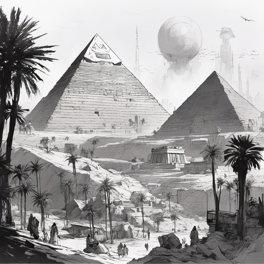 Pyramids - AI Generated Artwork - NightCafe Creator
