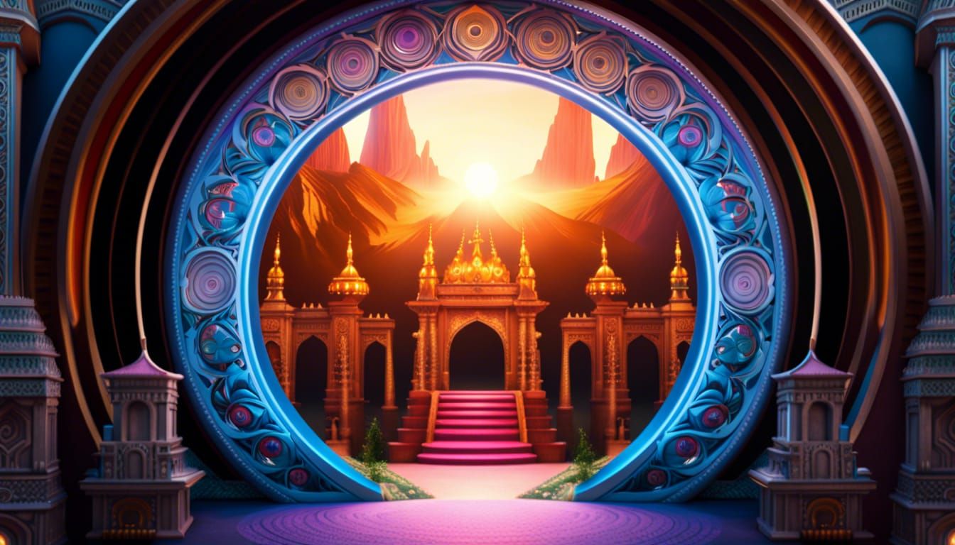 Mandala Gate - AI Generated Artwork - NightCafe Creator