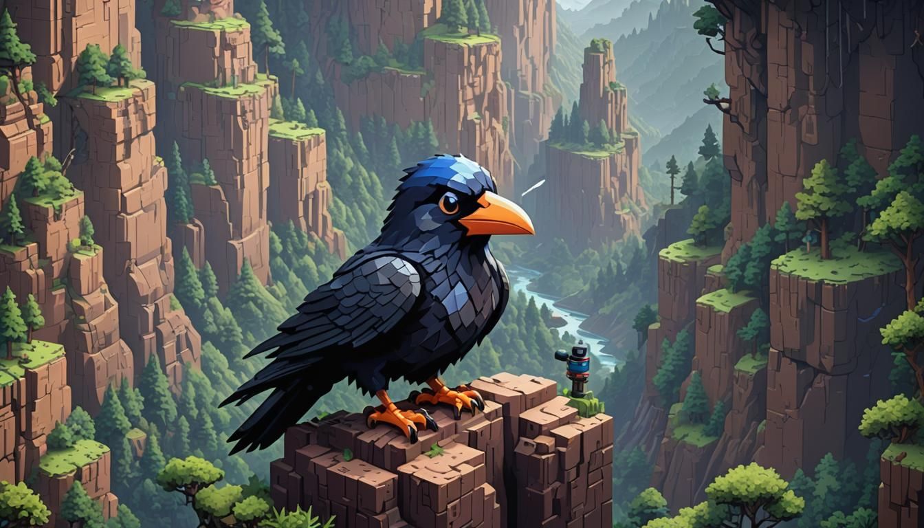 Raven game character - AI Generated Artwork - NightCafe Creator