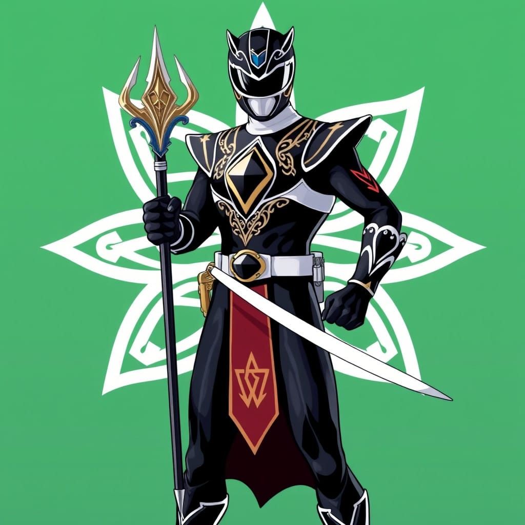 "the Black Power Ranger, could have a lovely costume with Celtic knots ...