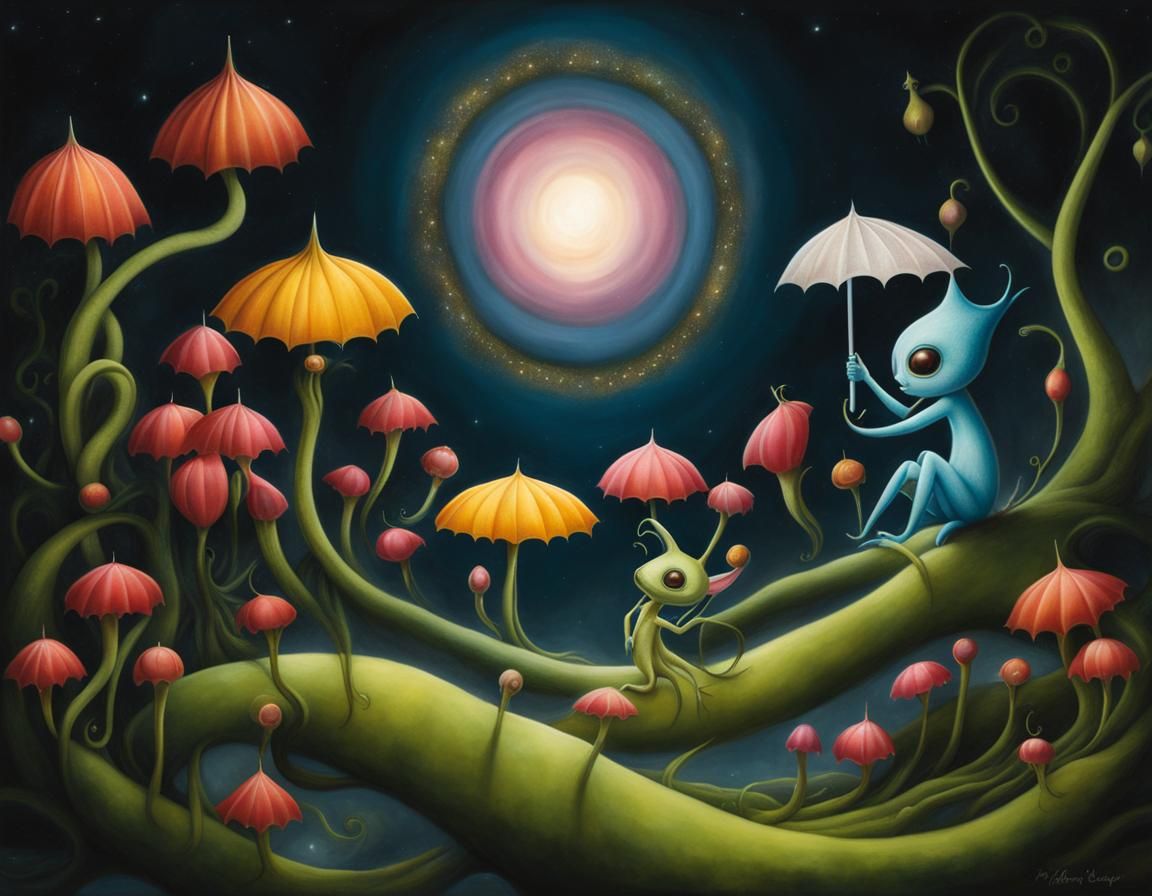 Cute Aliens - AI Generated Artwork - NightCafe Creator