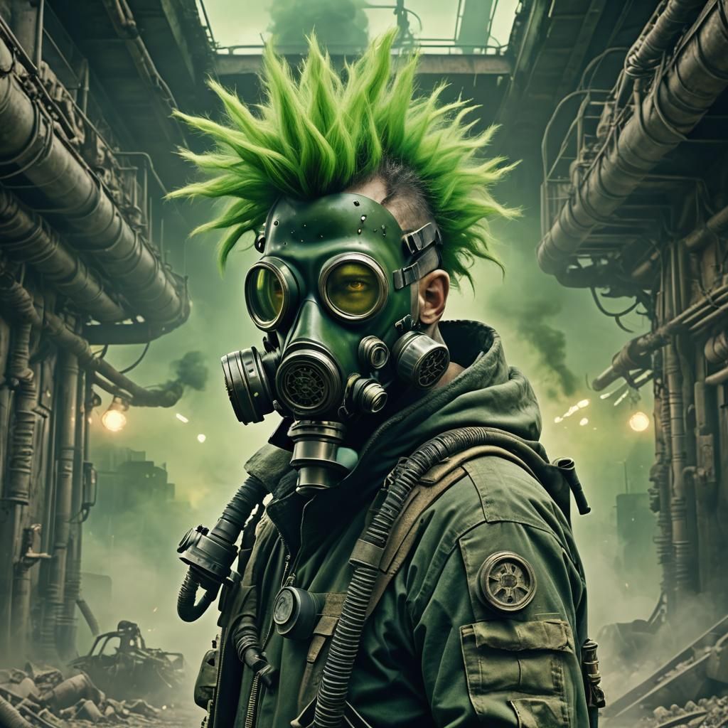 Dystopian Punk - AI Generated Artwork - NightCafe Creator