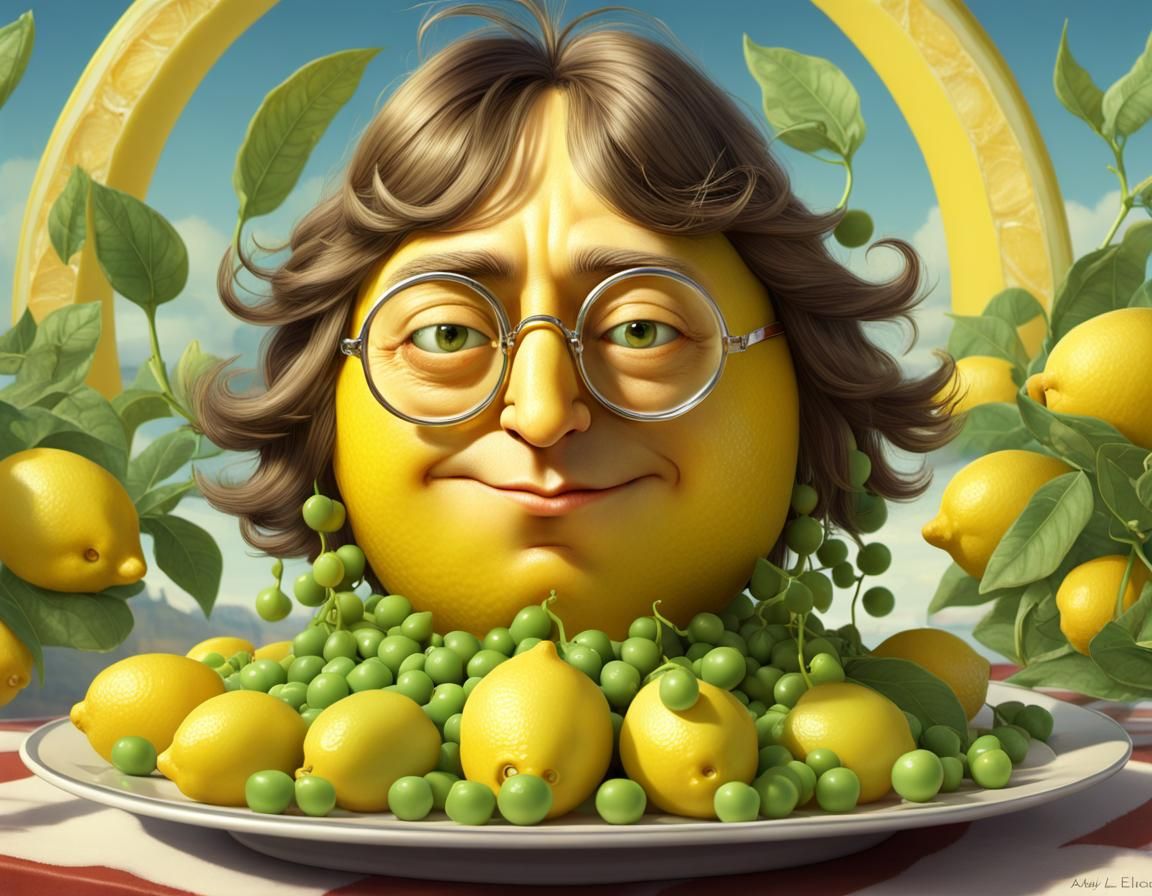 John Lemon - Give Peas a Chance - AI Generated Artwork - NightCafe Creator