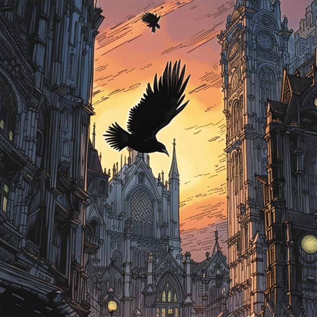 The Crow - AI Generated Artwork - NightCafe Creator