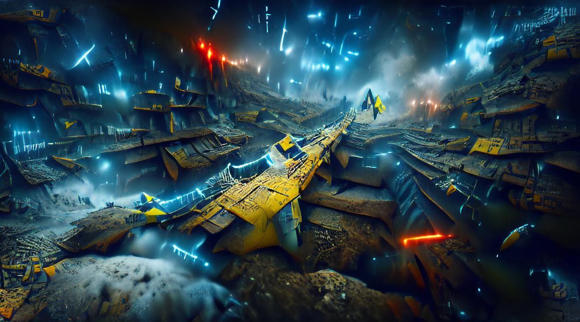 Trench Run v2 - AI Generated Artwork - NightCafe Creator