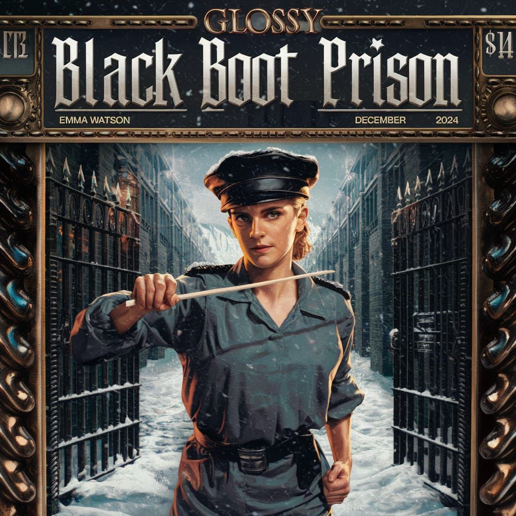 Glossy Magazine Cover Art in Deep Colors Featuring... - AI Art