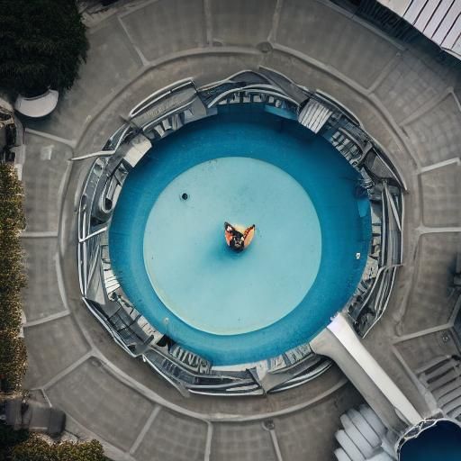 Something on the swimming pool - AI Generated Artwork - NightCafe Creator
