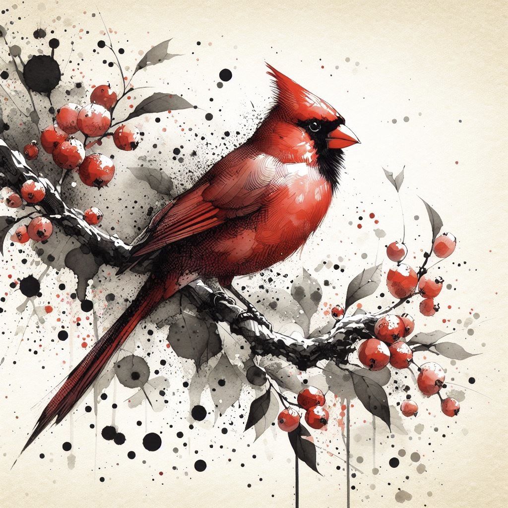 Red Cardinal - AI Generated Artwork - NightCafe Creator