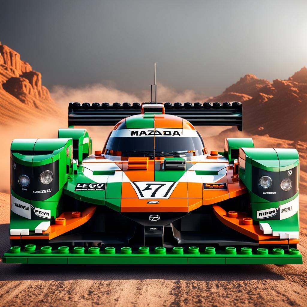 Lego style Mazda 787B RACE CAR - AI Generated Artwork - NightCafe Creator
