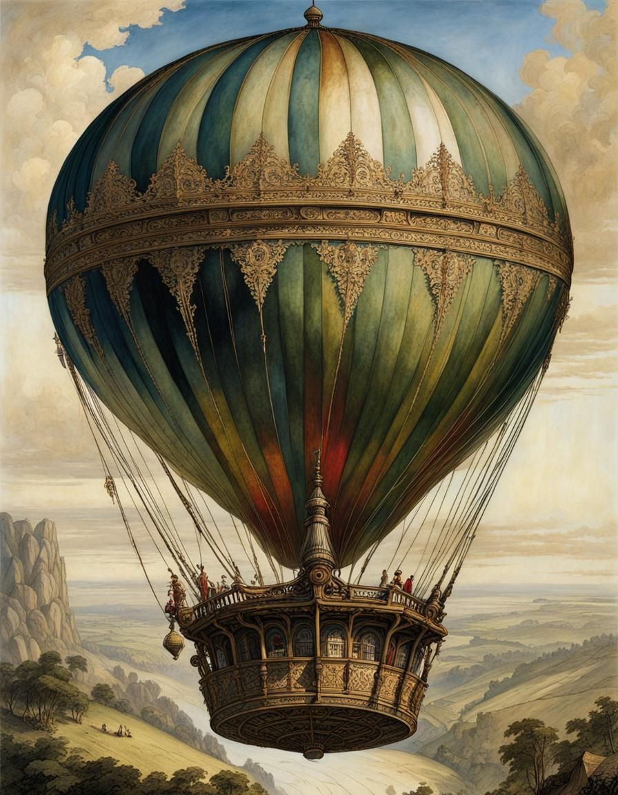 Ballooning 1 - AI Generated Artwork - NightCafe Creator