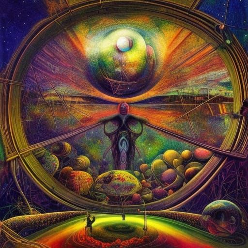 COSMIC MIND SCAPE 4 - AI Generated Artwork - NightCafe Creator