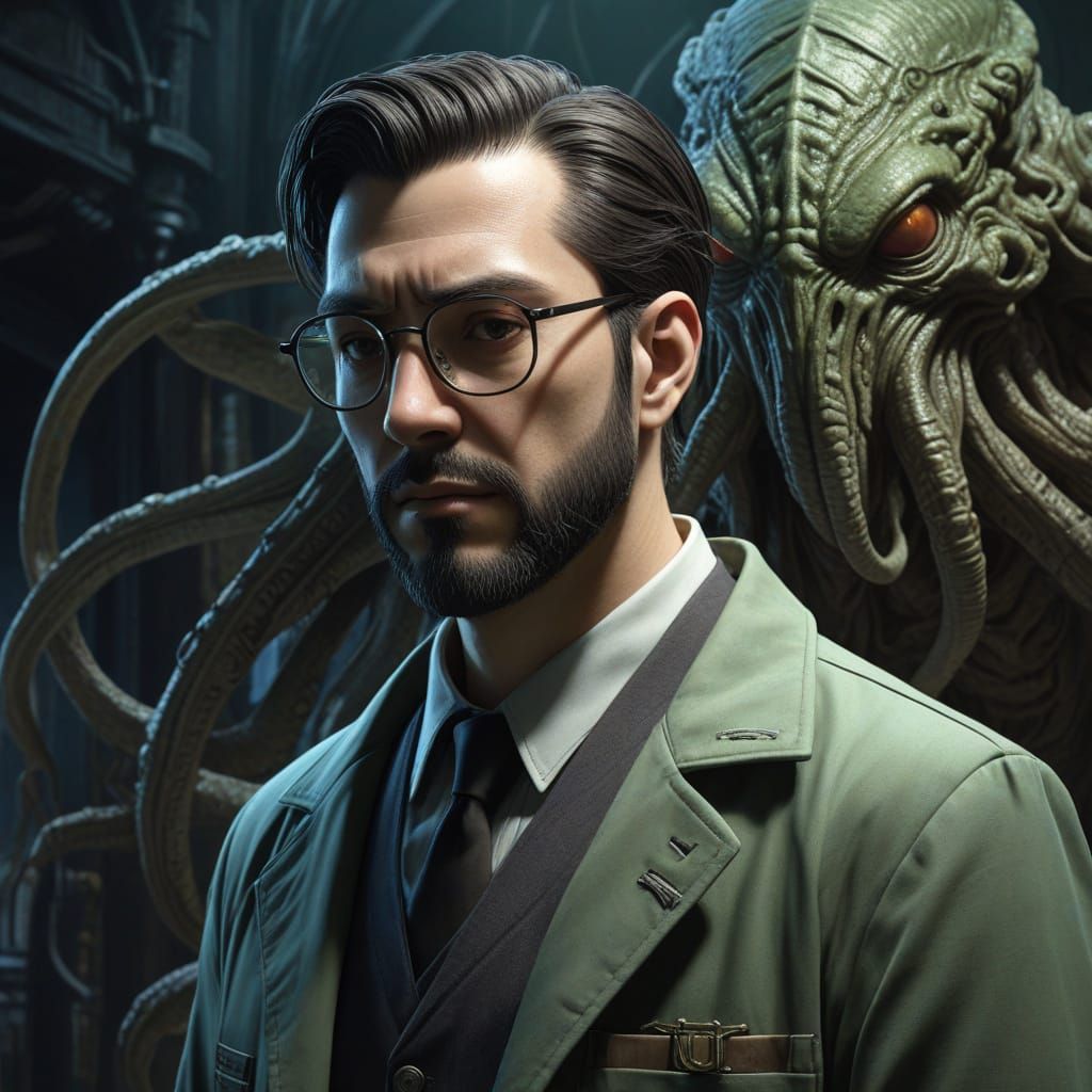 Surreal Scientist in Cthulhu's Realm, Inspired by ... - AI Art