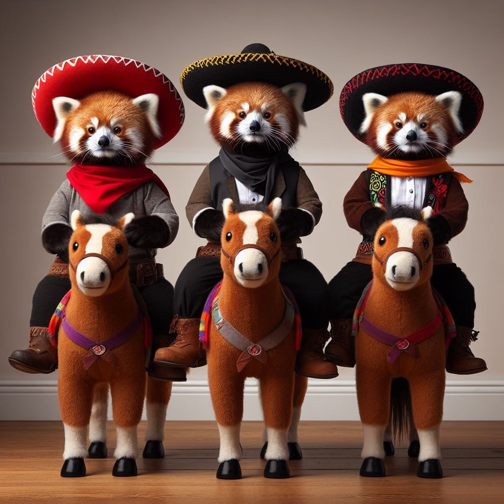 The Three Panda Amigos - AI Generated Artwork - NightCafe Creator