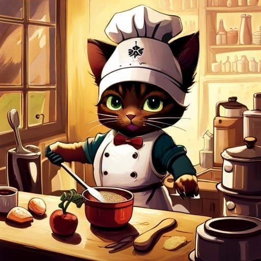 Chef Kitty - AI Generated Artwork - NightCafe Creator