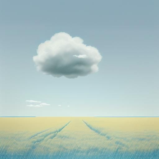 Lonely Cloud - AI Generated Artwork - NightCafe Creator