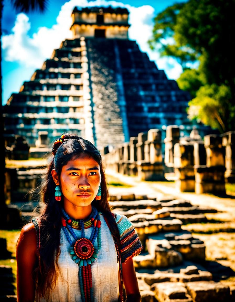 Mayan girl - AI Generated Artwork - NightCafe Creator