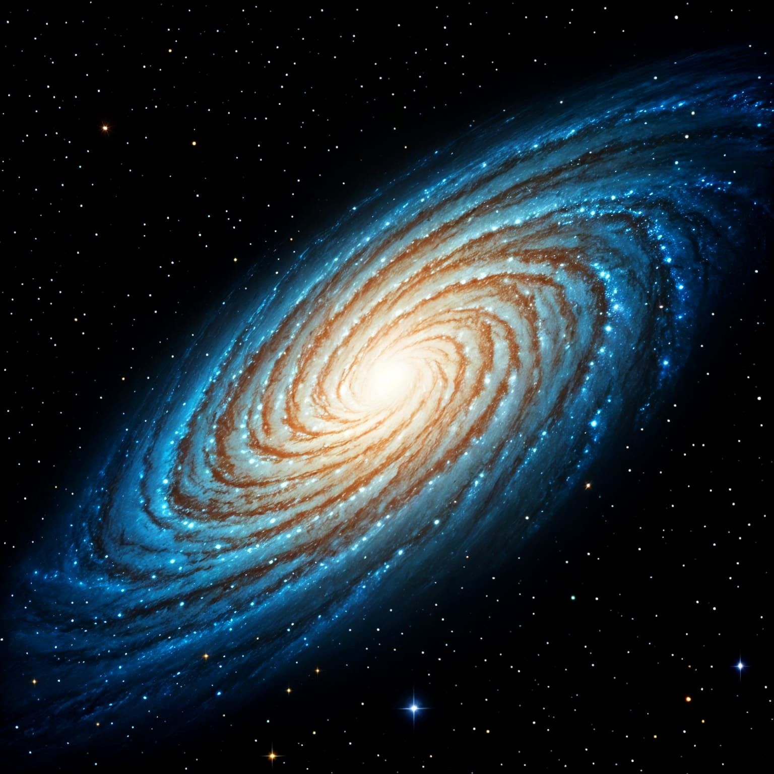 Fibonacci sequence in a spiral galaxy- Daily challenge #824 - NightCafe