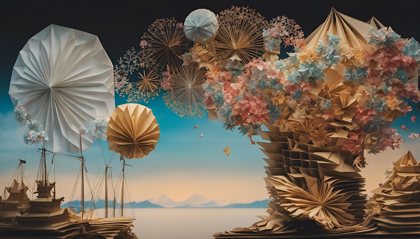 “The Yoshizawa-Randlett Experiment - 016: Fireworks by the Sea” - AI ...