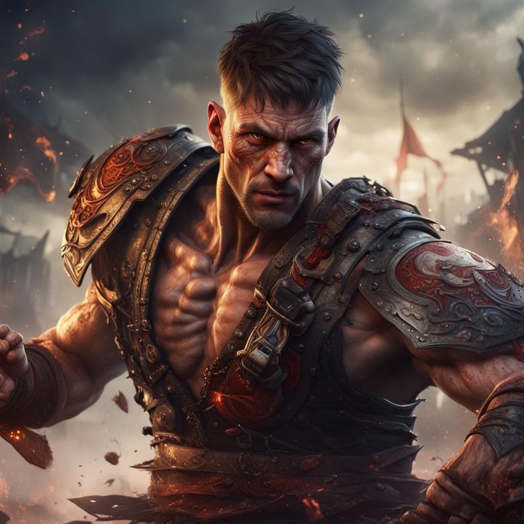 Demon fighter - AI Generated Artwork - NightCafe Creator