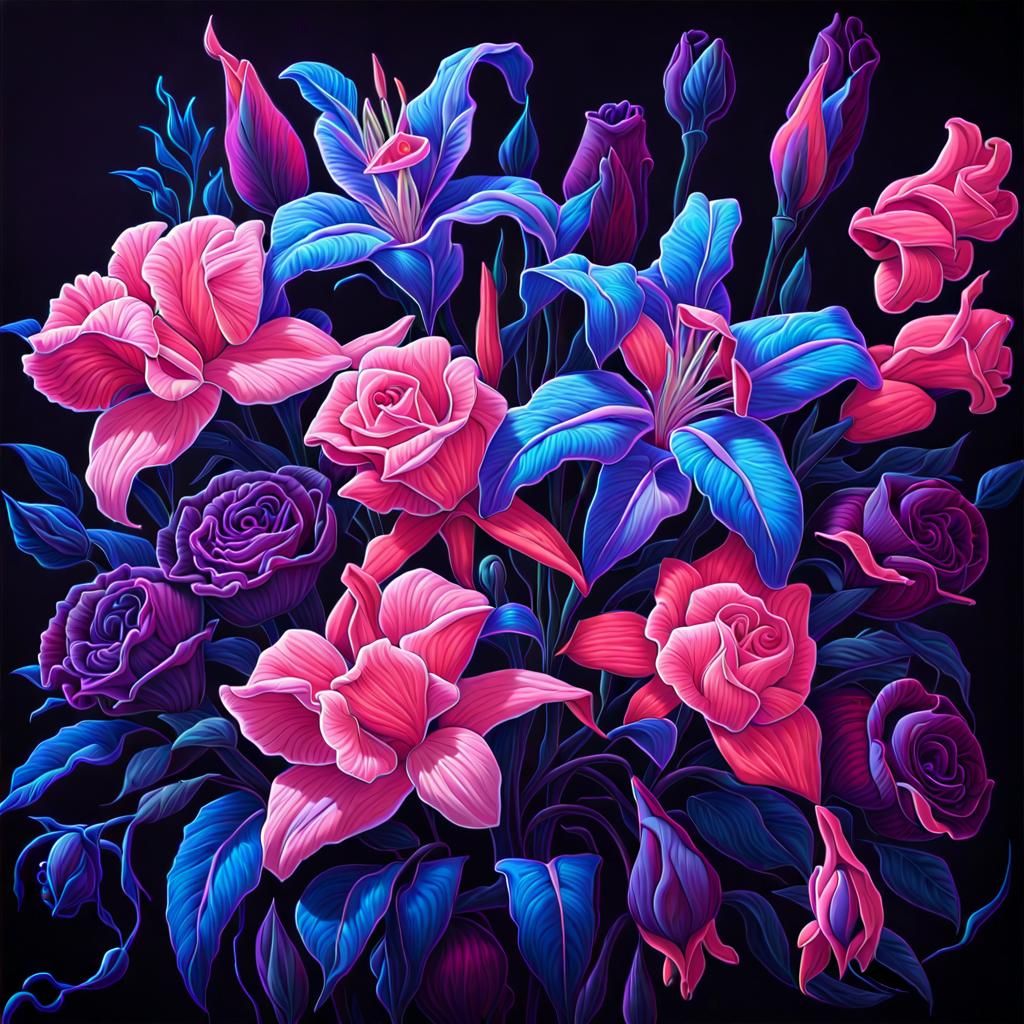Bouquet of Flowers - AI Generated Artwork - NightCafe Creator