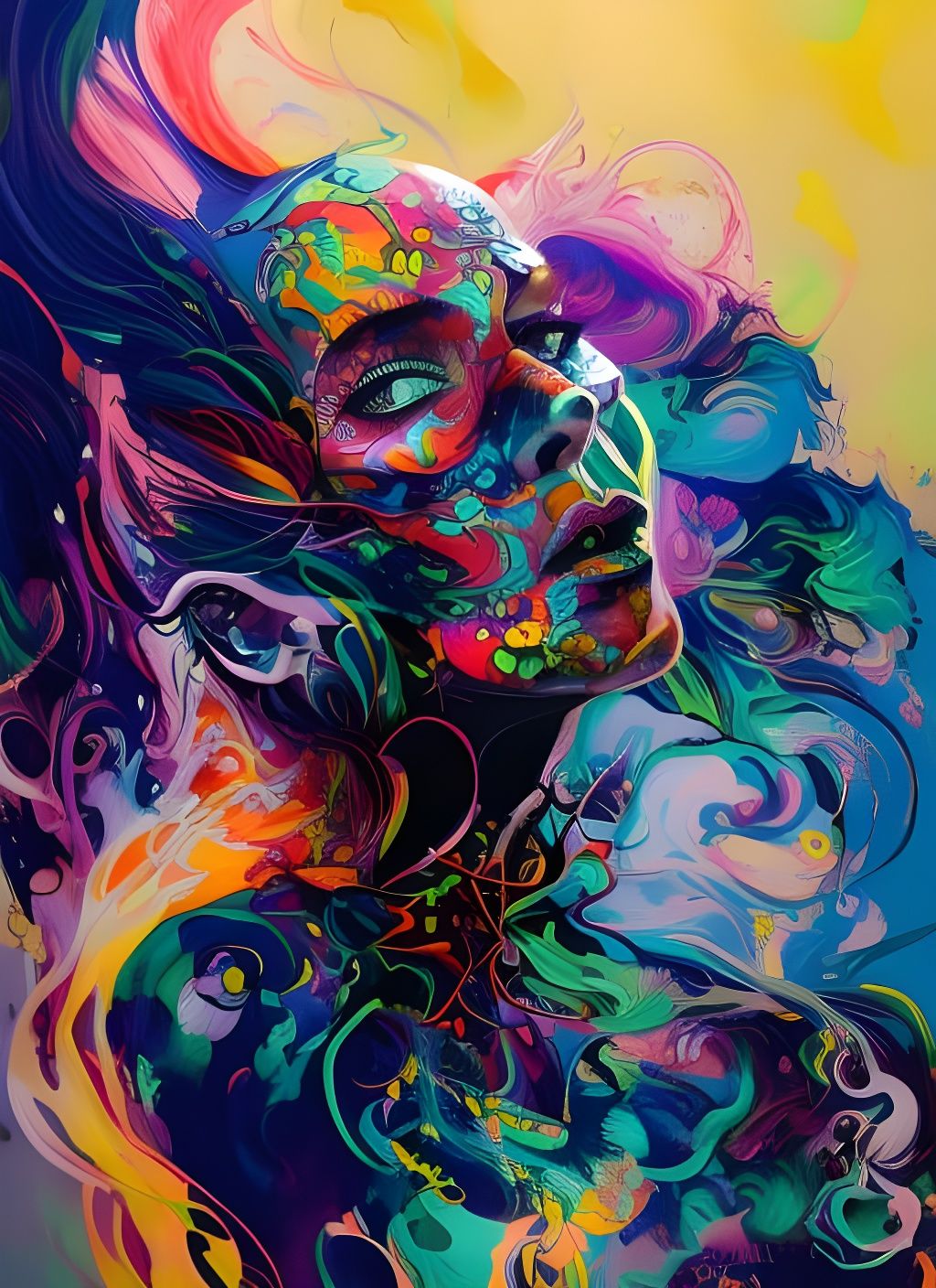 Sassy Ink Lady - AI Generated Artwork - NightCafe Creator